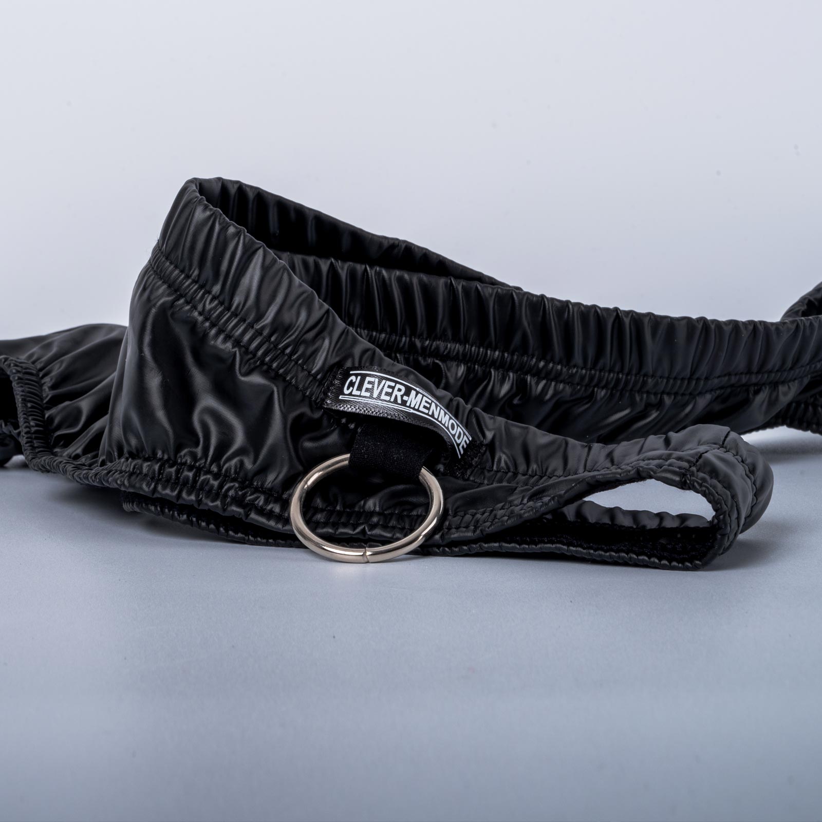 【CLEVER-MENMODE】Raya 2024 Men's Glossy Imitation Leather Underwear Low ...