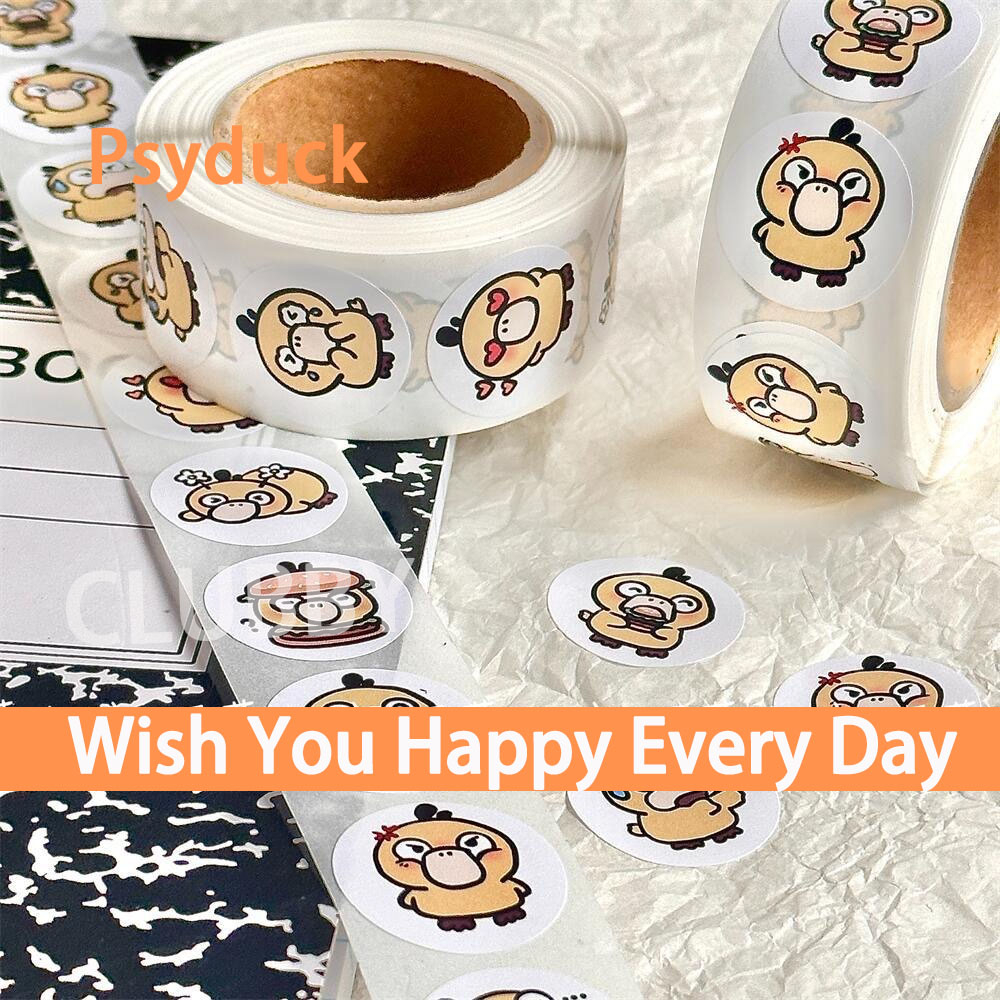 500pcs Pokémon Roll Sticker Children Scrapbook Seal Label Stationery ...