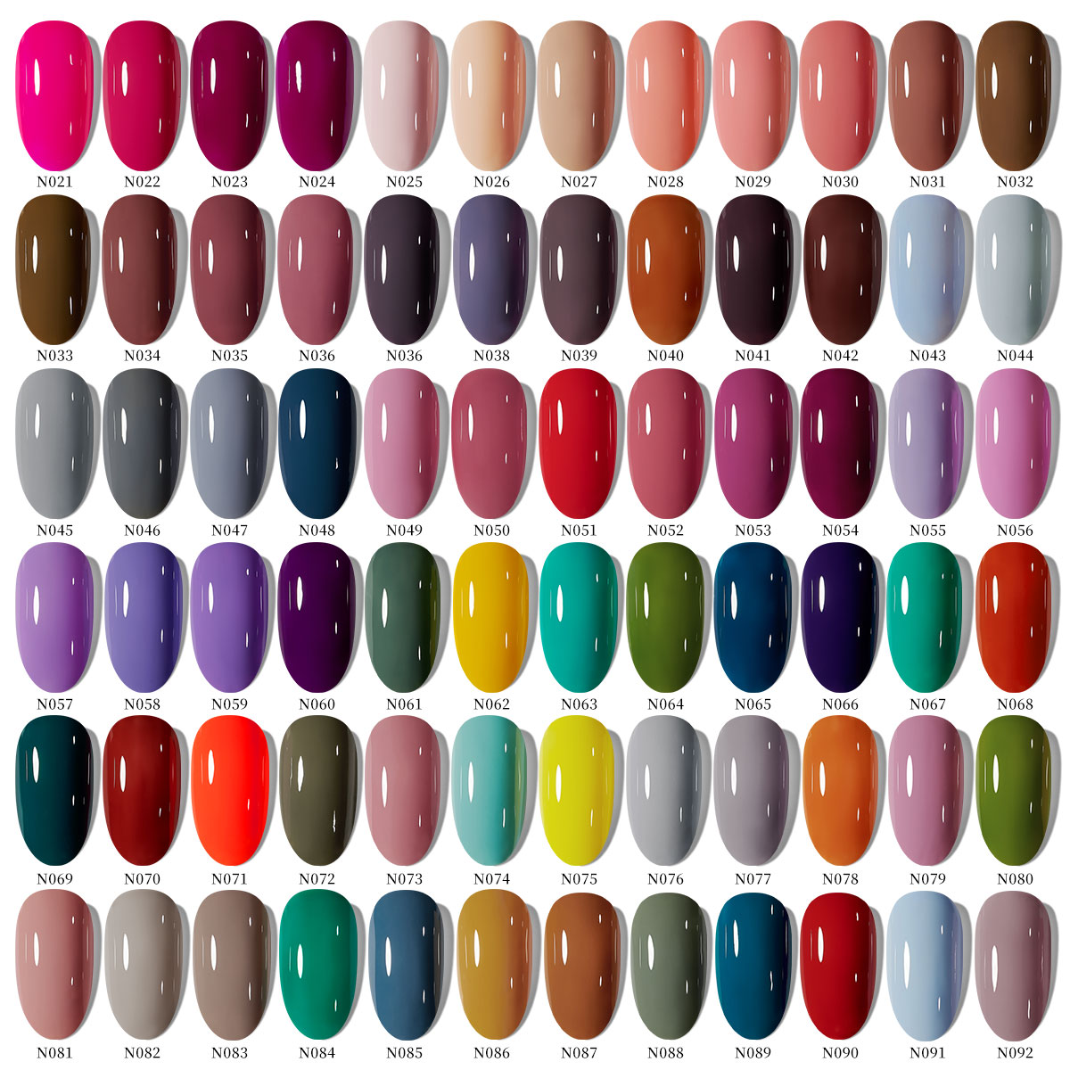 Gel Nail Polish, Popular Series Nail Gel 141 Colors Vibrant All Seasons ...