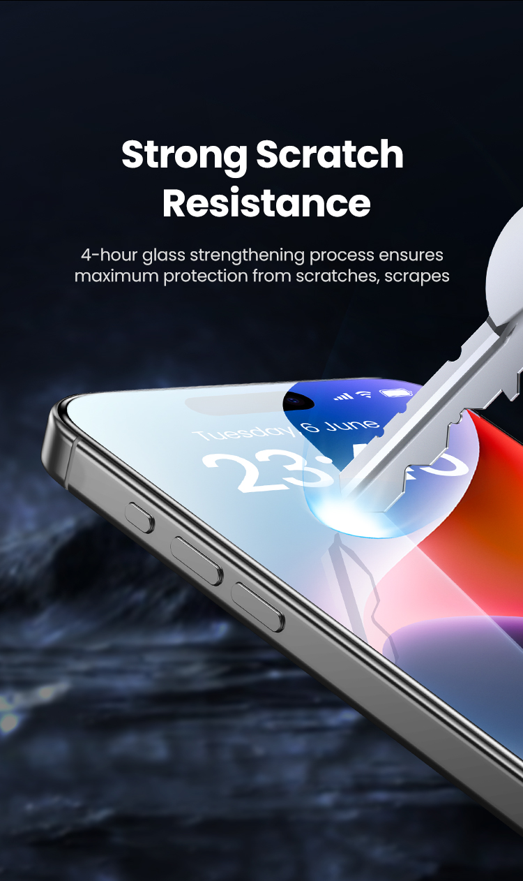 UGREEN 2PCS Screen Protector For iPhone 15 15Plus 15 Pro Max Tempered ...