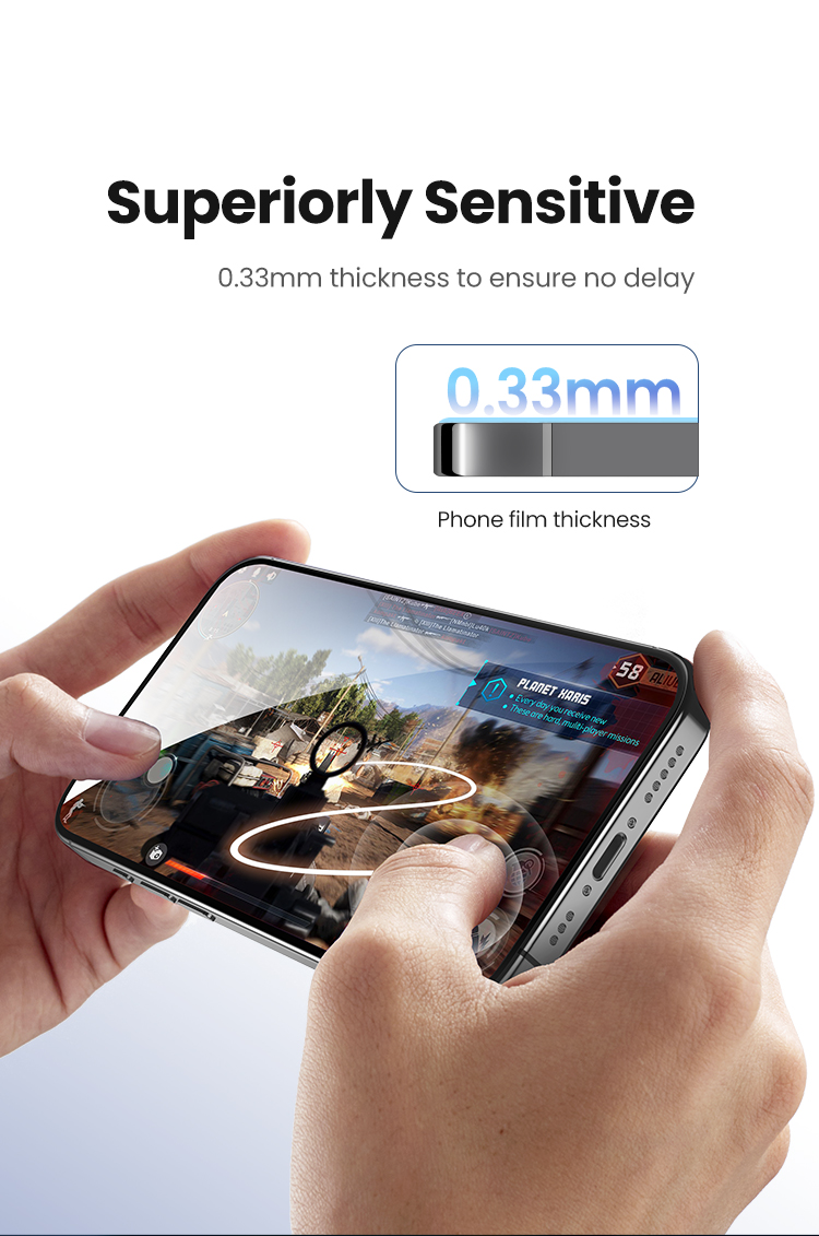 UGREEN 2PCS Screen Protector For iPhone 15 15Plus 15 Pro Max Tempered ...