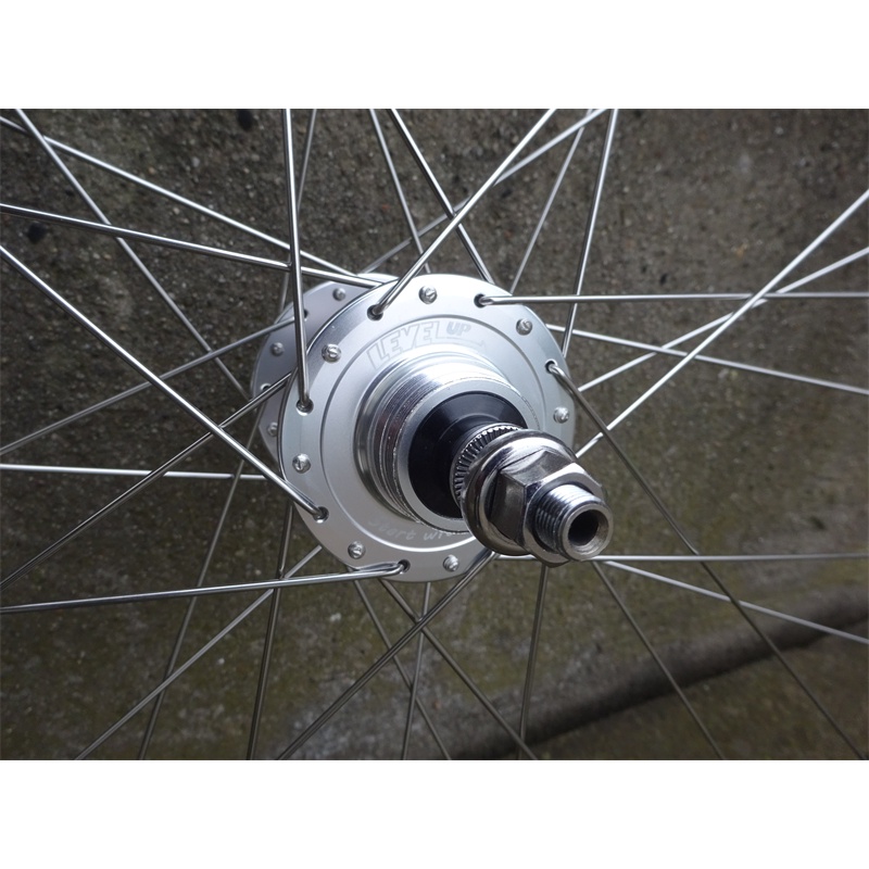LEVEL UP 700c fixed gear Retro wheelset single speed bike stainless ...