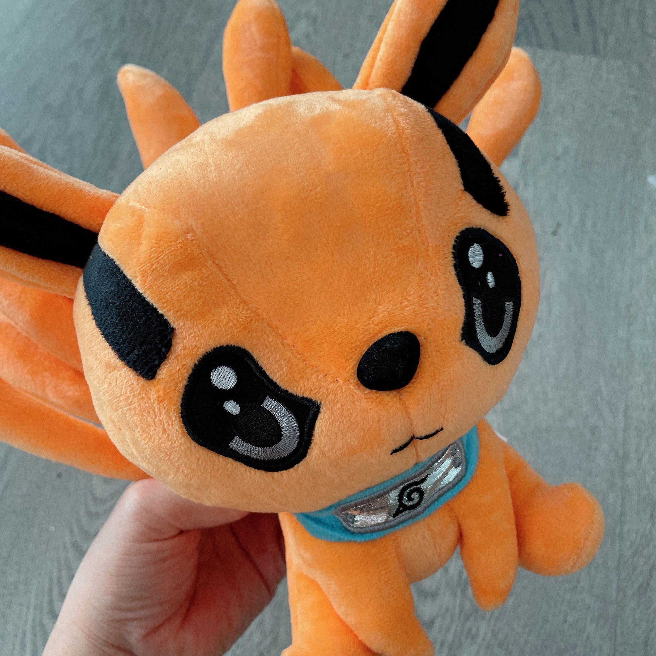 17cm Anime Naruto Figure Bijuu Kurama Plush Toys Doll Kyuubi Gumiho Fox ...