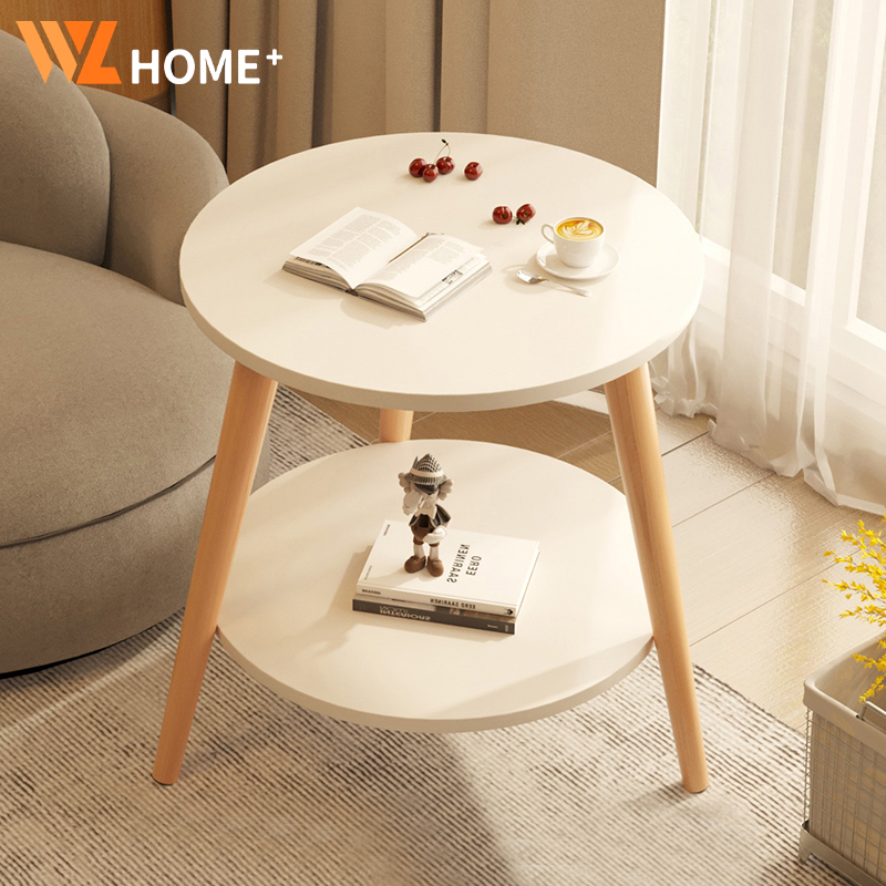 Side Table Bedside Table Round Table Meja Kecil Meja Bulat Sofa Side ...