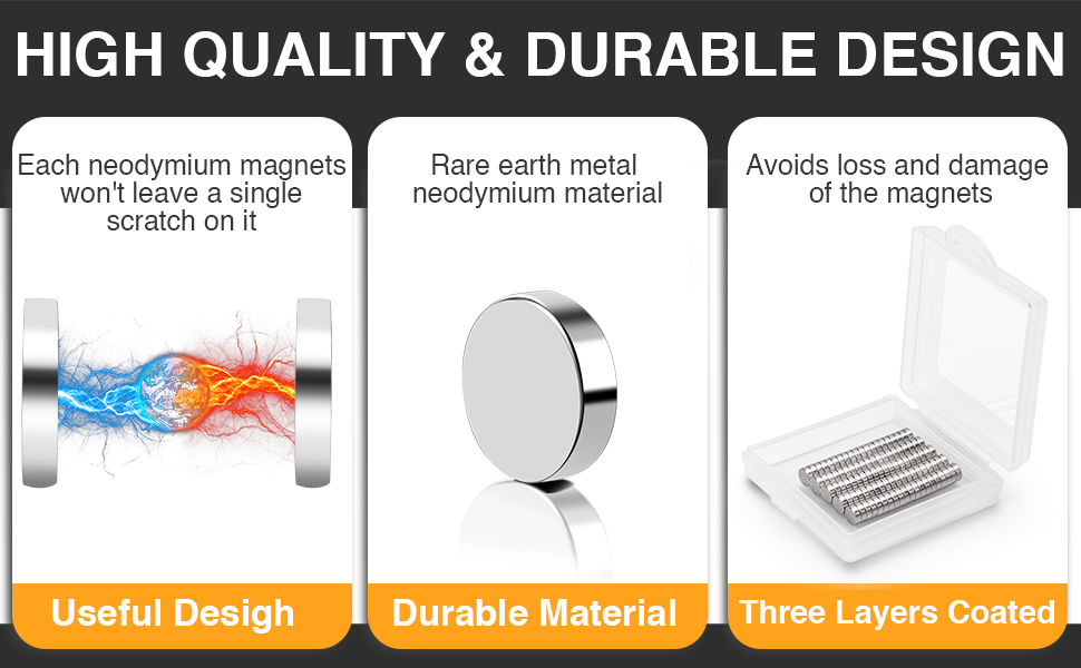 1 / 5 / 10Pcs Super Strong Neodymium Magnets, Small Round Fridge Rare ...