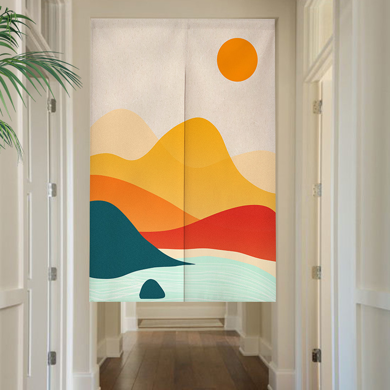 Chinese Style Doorway Curtain Bedroom Living Room Home Linen Partition ...