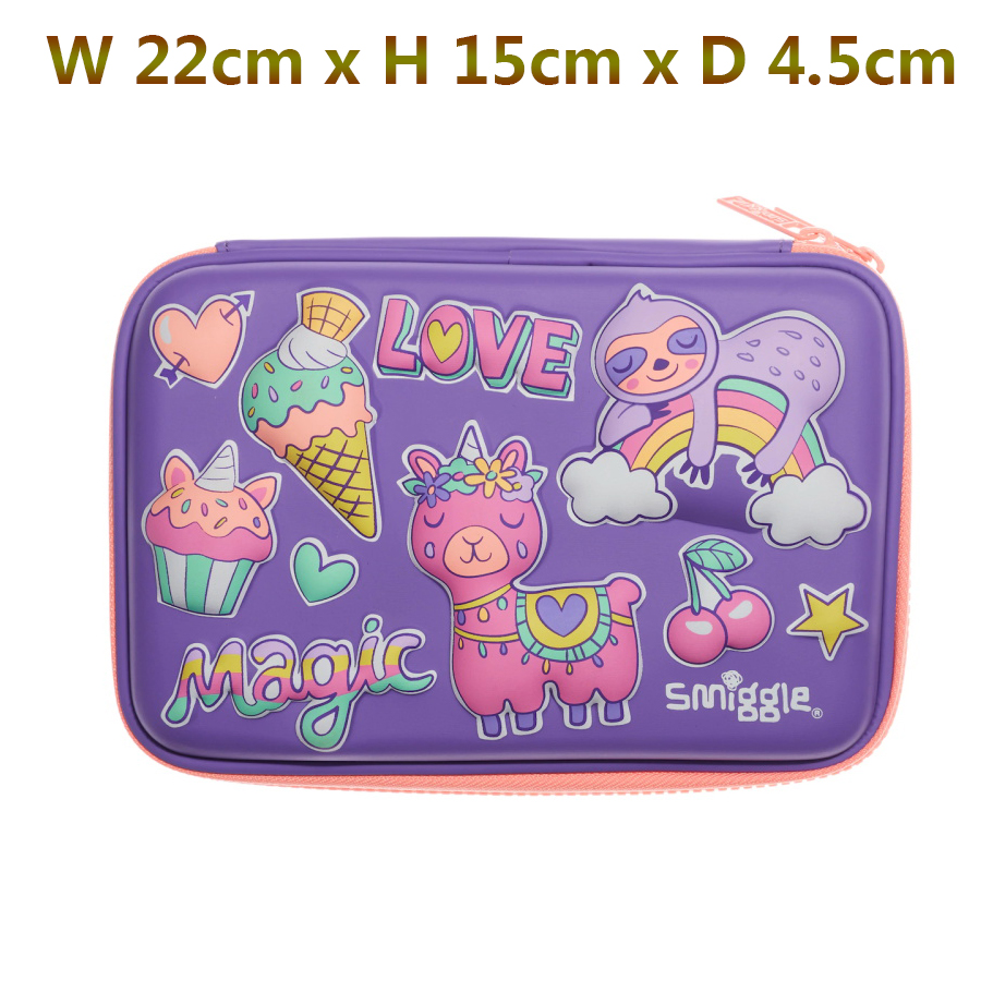 [READY STOCK] [ORIGINAL] Smiggle Lively Hardtop Pencil Casepink winged unicorn Stationery bubz ...
