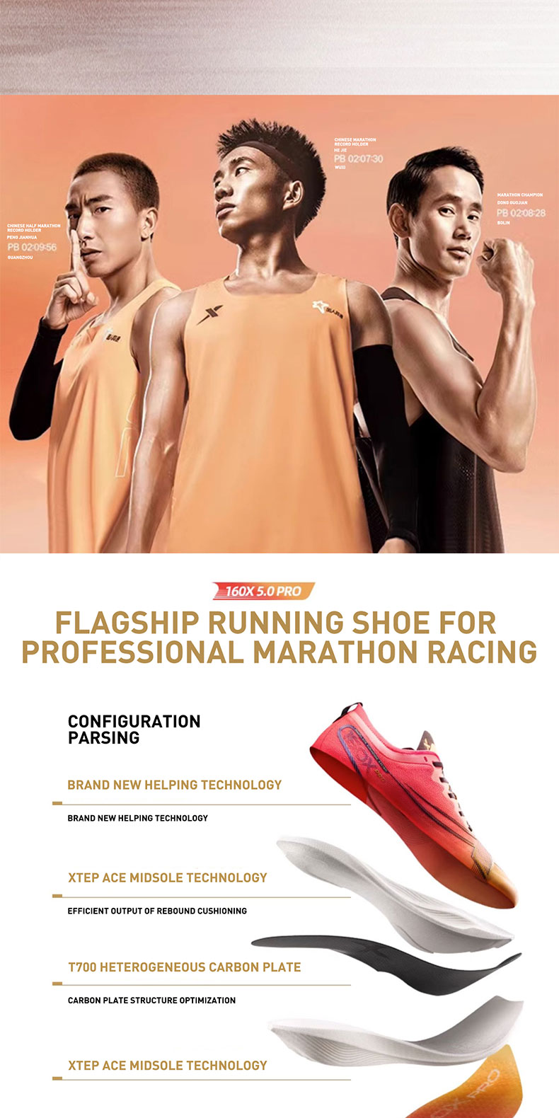 【XTEP】160X5.0 Pro | Kasut Running Shoes Professional Marathon Racing ...