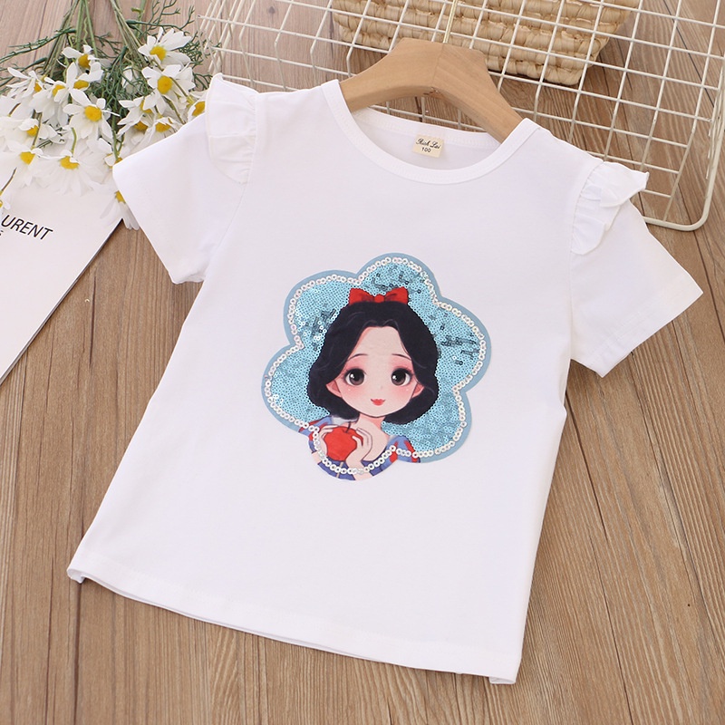 Girl's Summer Casual Cute Cartoon Tops Design For Girls Fashion Cotton ...