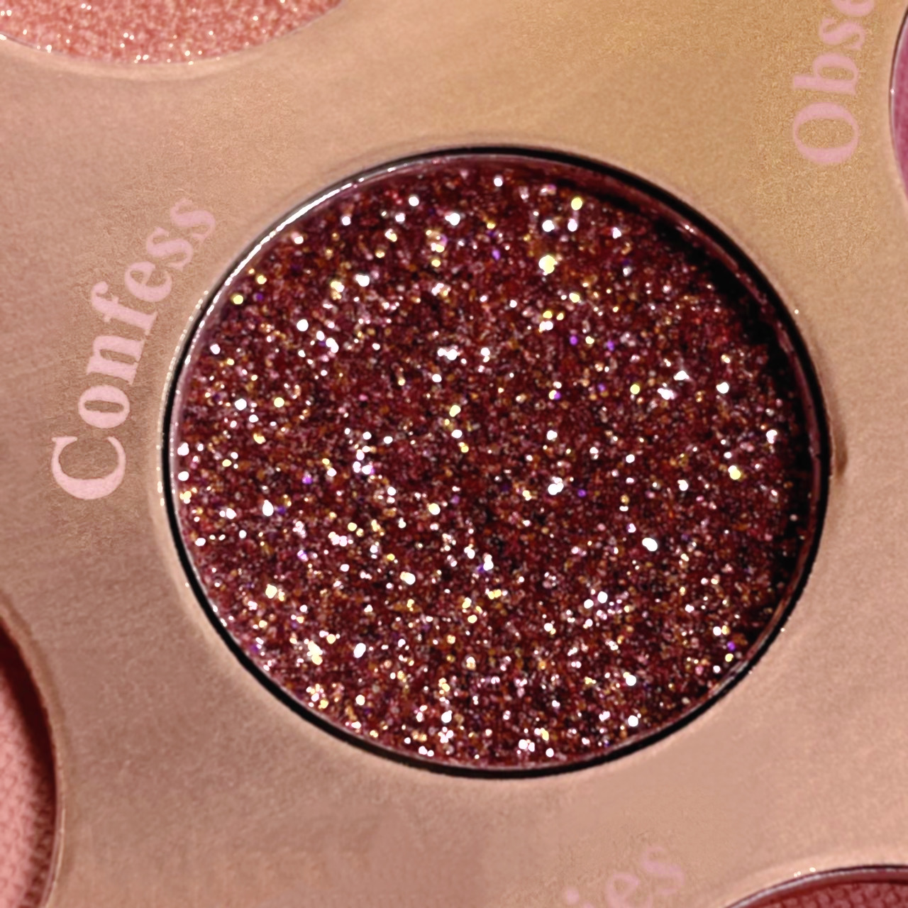 Rose Color Makeup Palette Eyeshadow Highlight Makeup Palette 12 Colors ...