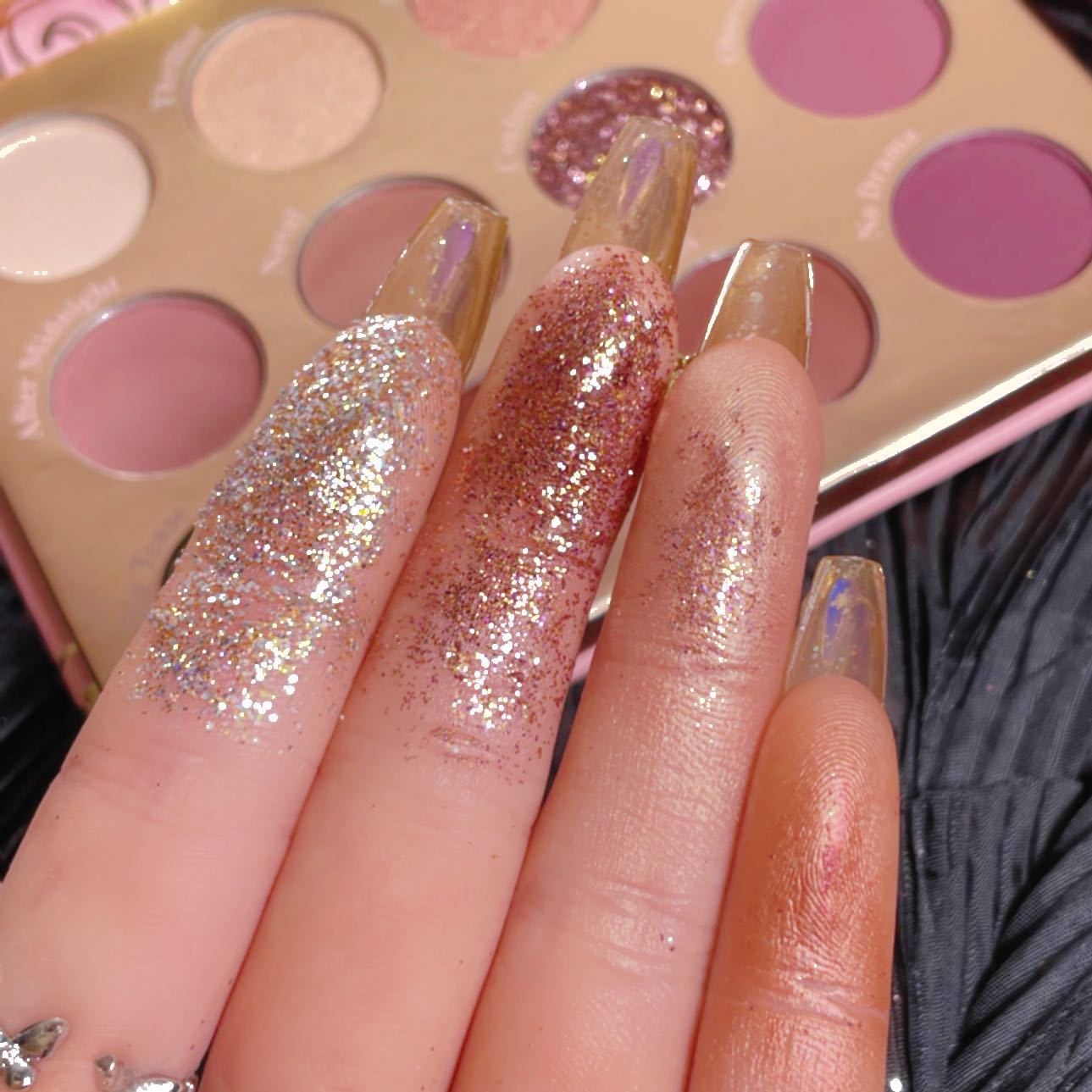 Rose Color Makeup Palette Eyeshadow Highlight Makeup Palette 12 Colors ...