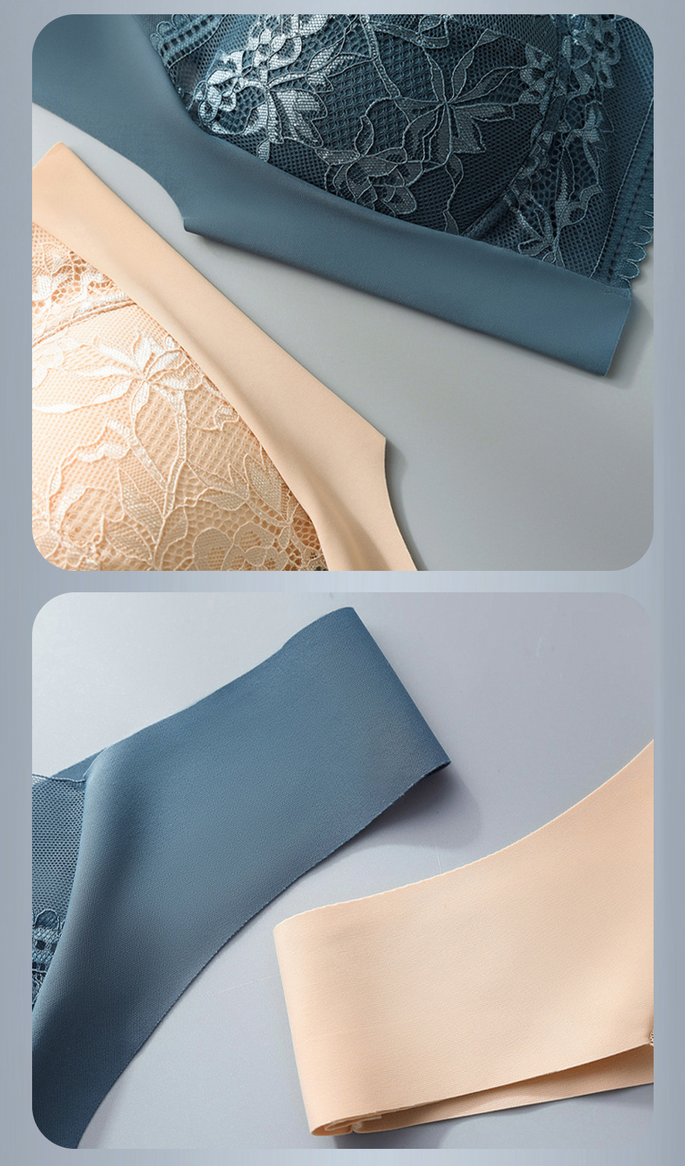 【READY STOCK】40-110KG Plus Size Lace Bras for Women Sexy Perspective ...