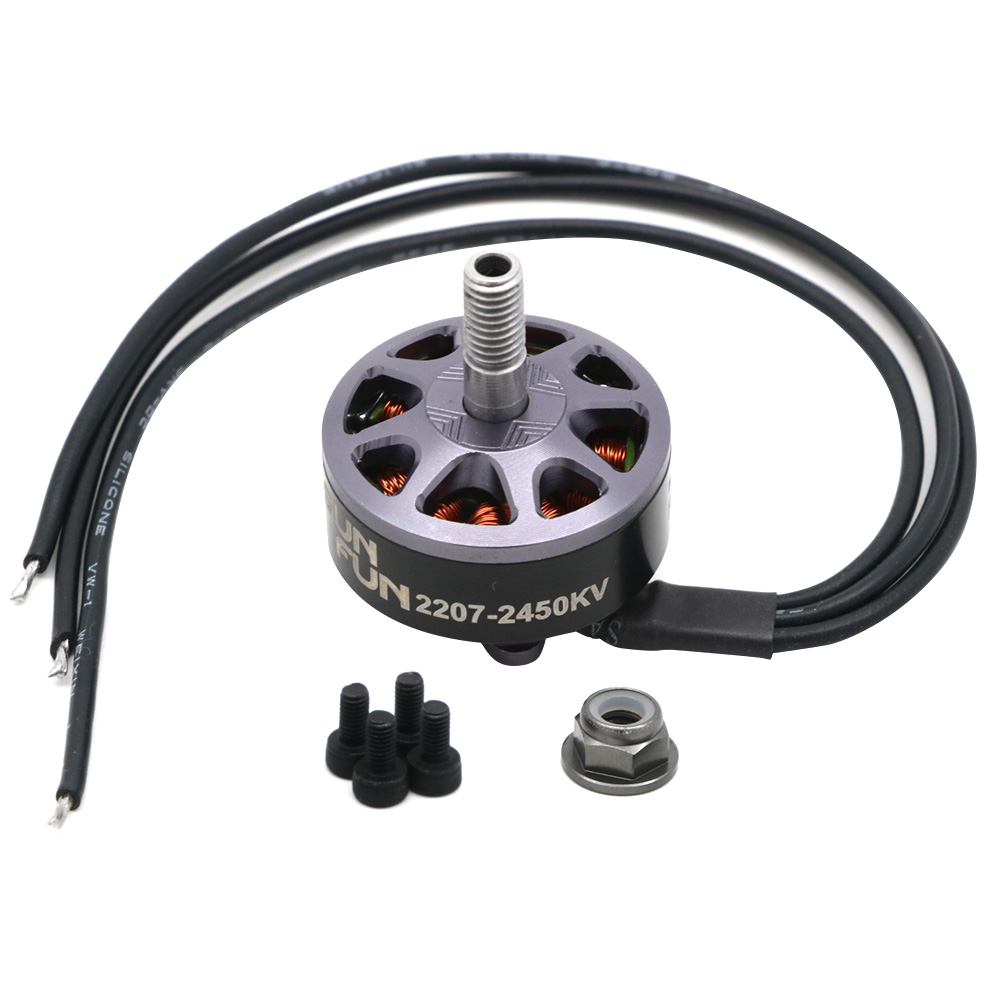 1 pcs SUN FUN 2207 1750KV 2450KV 2750KV CW Thread FPV Racing Brushless ...
