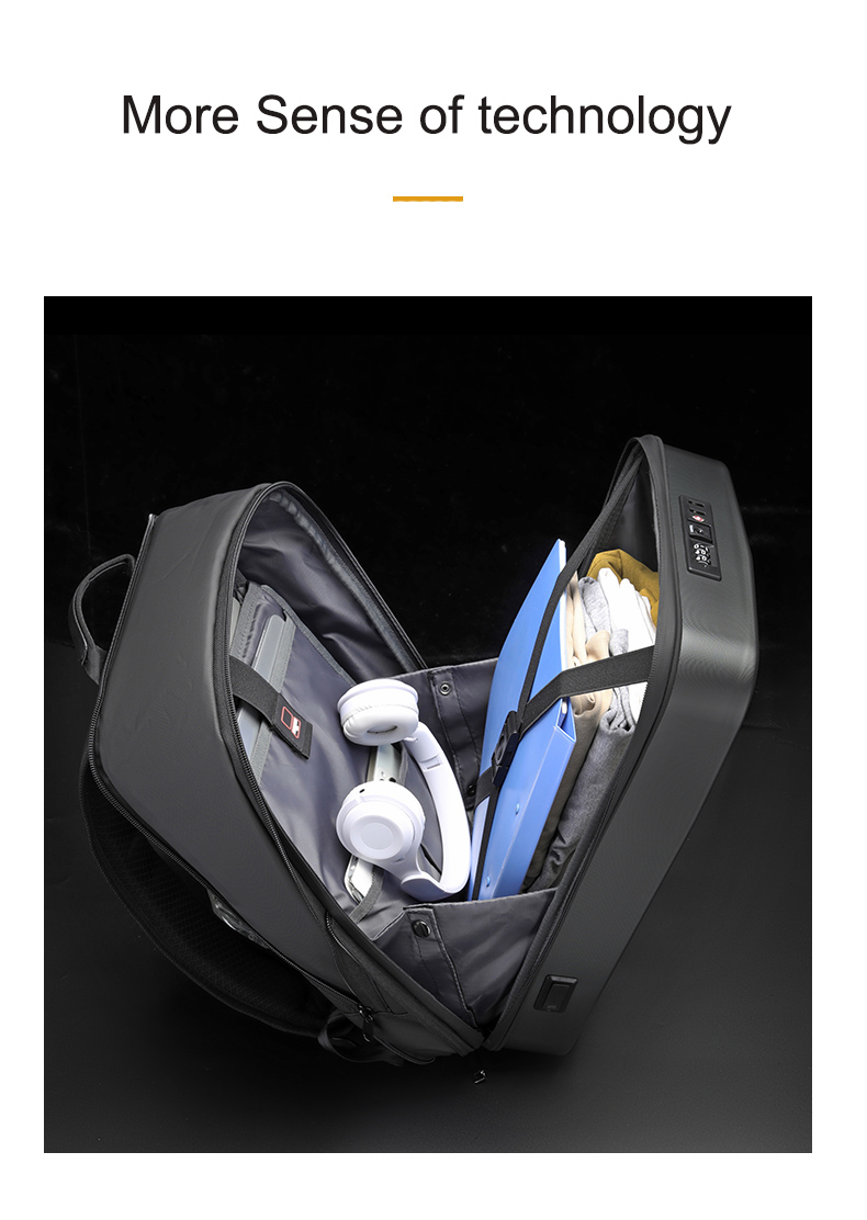 Resilver 2023 Men's Anti-theft Lock Backpack USB Charging Laptop ...
