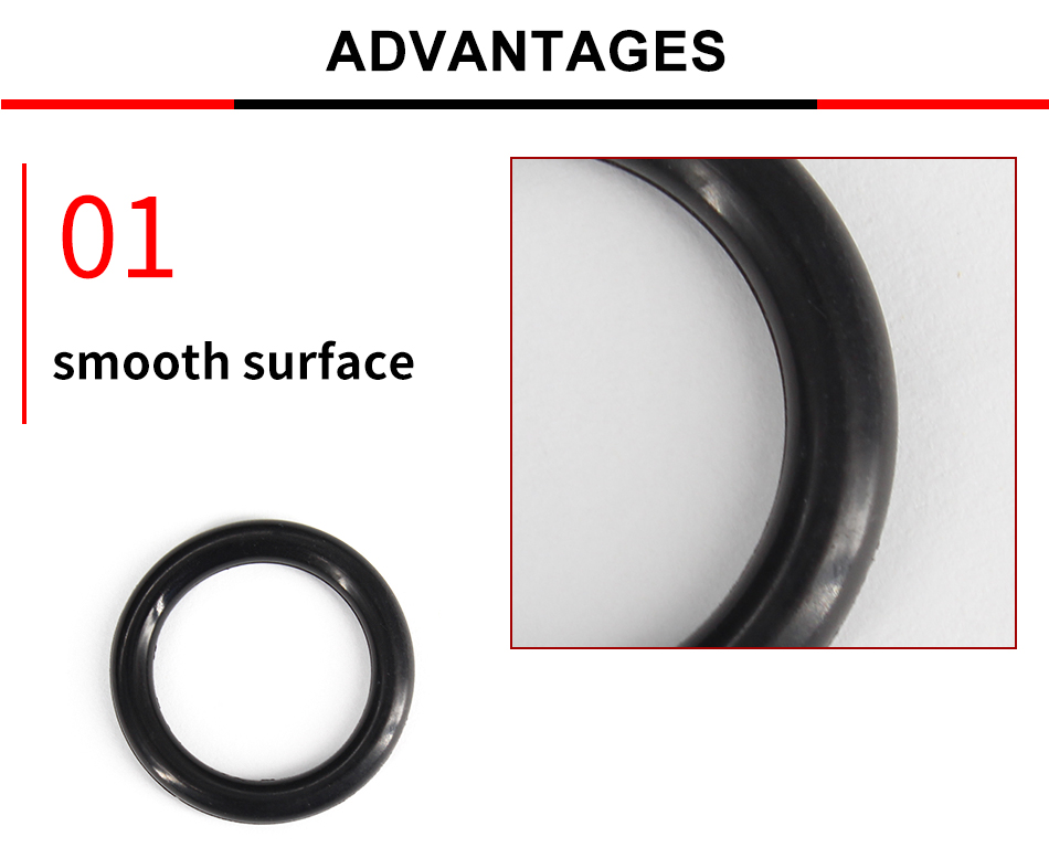Ouling CS 4mm Nitrile Rubber Black NBR 60 Thickness OD 16-200mm O Ring ...