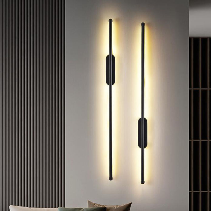 100CM 3 Color LED Wall Light Indoor Minimalist Wall Lamp Gold Modern ...