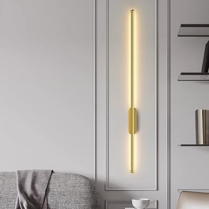 100CM 3 Color LED Wall Light Indoor Minimalist Wall Lamp Gold Modern ...