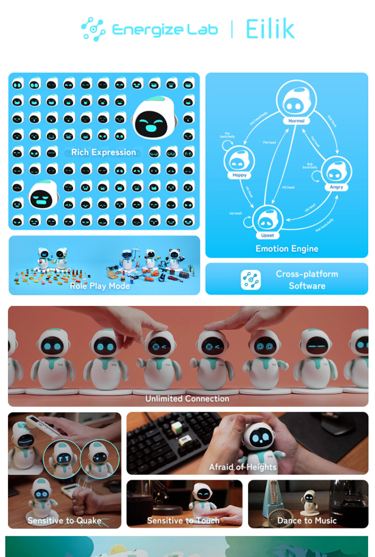 (in stock)Eilik Smart Robot A Little Companion Bot with Endless Fun ...