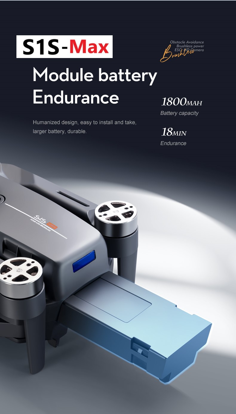 Upgraded S1S Max Drone 8K Camera With Professional Brushless Motor And Obstacle Avoidance Sensor ...