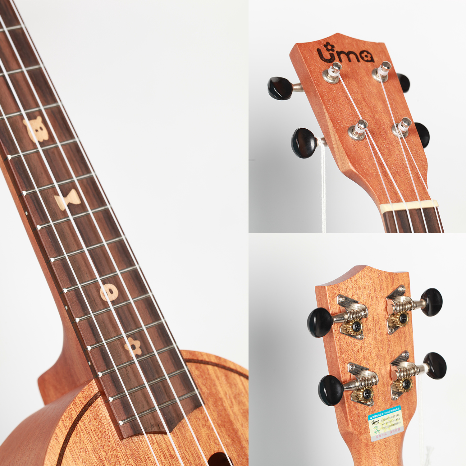 original UMA bread tree 23inch pineapple ukulele with Original bag UMA ...