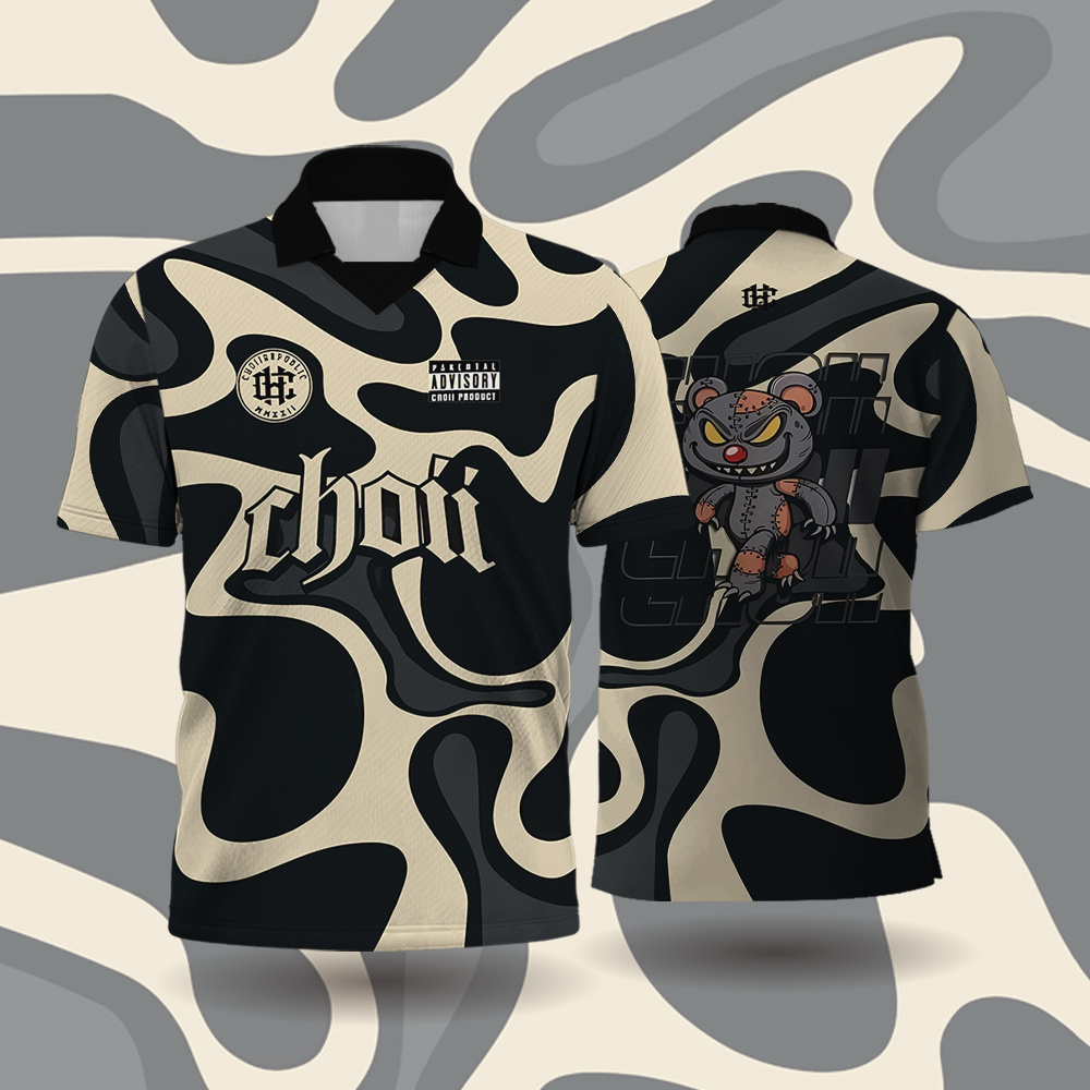 (5 Day Delivery) Baju Choii Tshirt Lelaki Jersey Choi Crime Bear ...