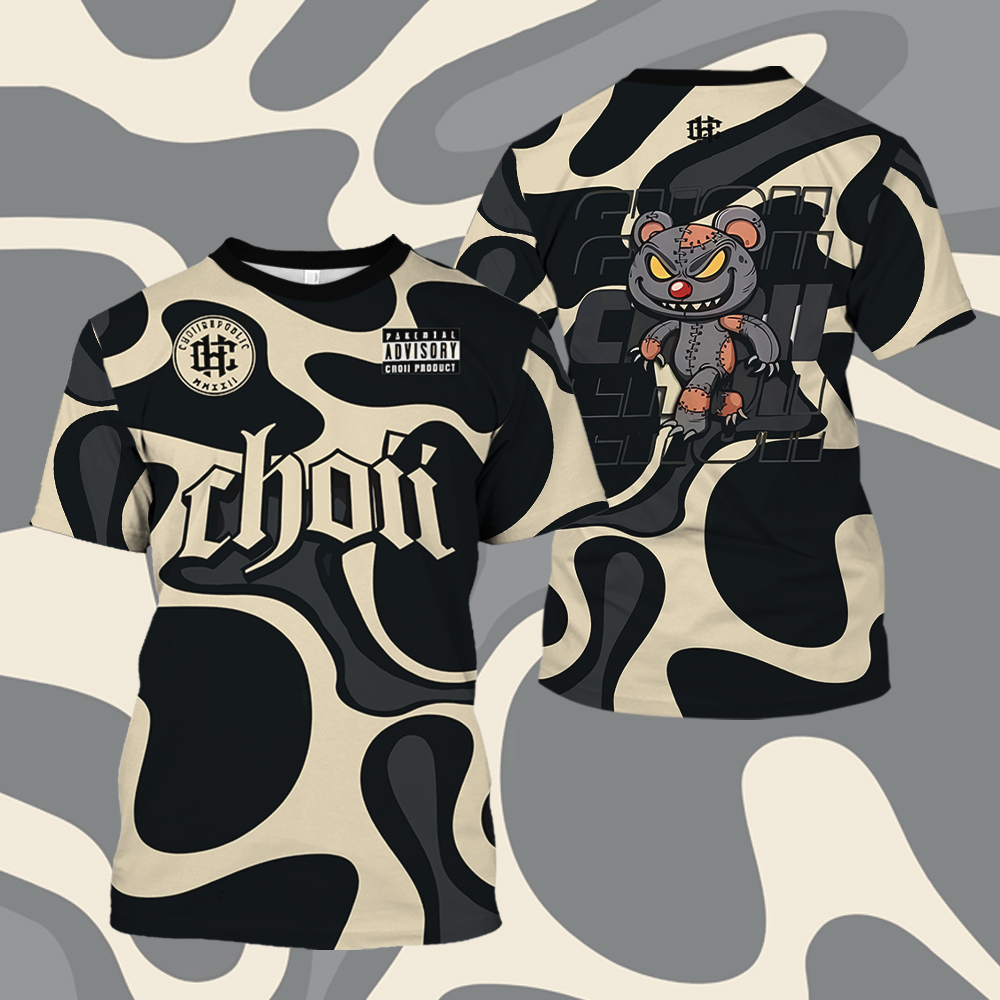 (5 Day Delivery) Baju Choii Tshirt Lelaki Jersey Choi Crime Bear ...