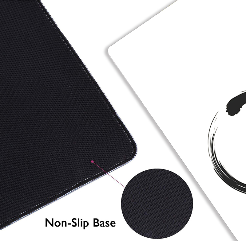 Circle Mousepad Zen Pond Extended Mousepad white Large Gaming Mouse pad ...