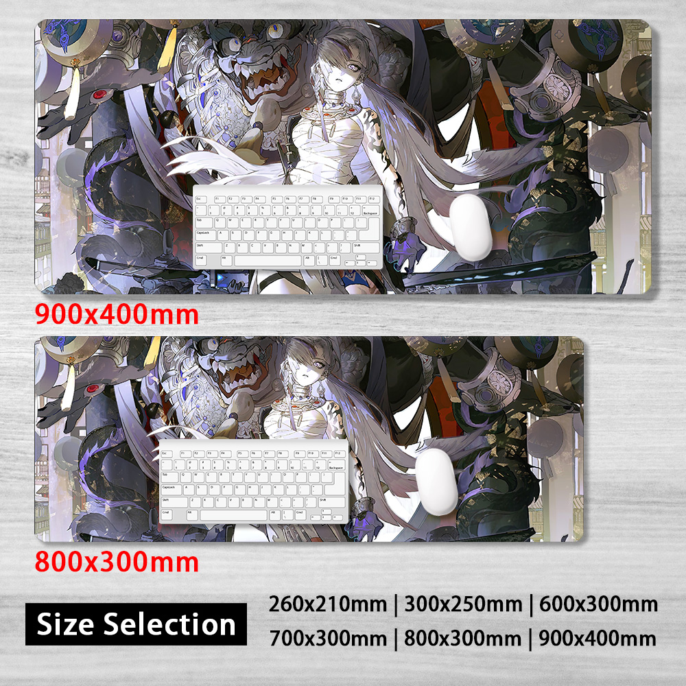Gray Raven Mouse pad | Extended Gaming Mousepad | Waterproof Non-Slip ...