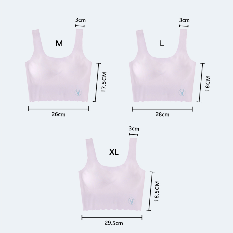 Developmental Period Student Girl Underwear Seamless Ice Silk Anti-Bump ...