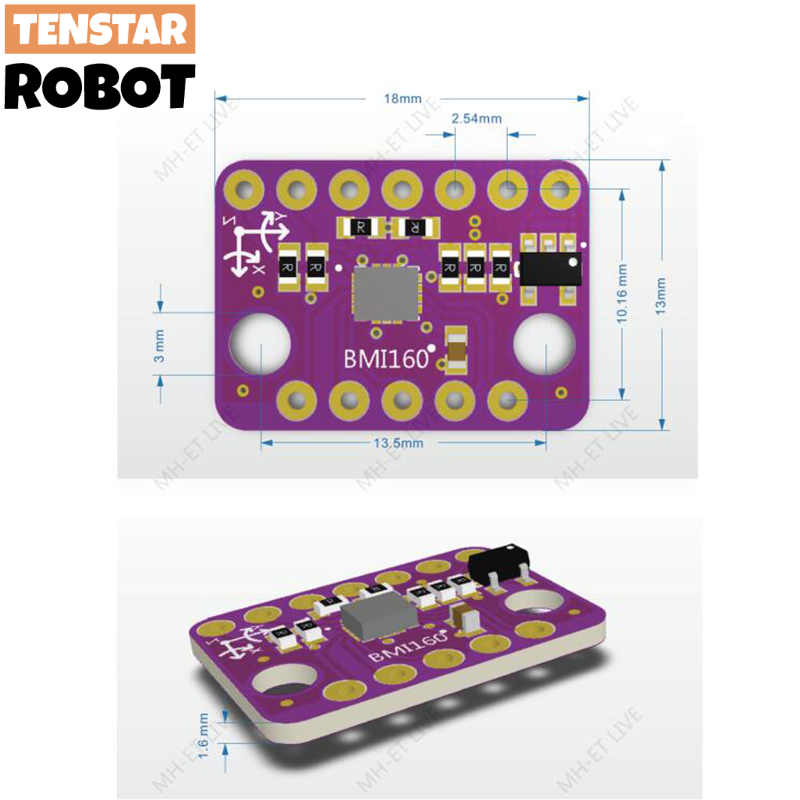 BMI160 GY-BMI160 6DOF 6-axis Rate Gyro Gravity Accelerometer Sensor ...