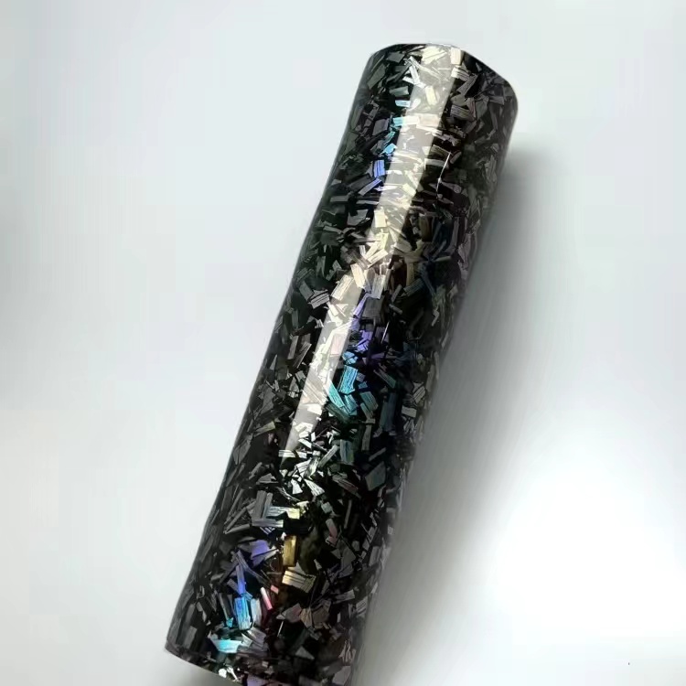 Glossy PET Forged Carbon Sticker, Forged fiber Vinyl Film Wrap Roll for ...