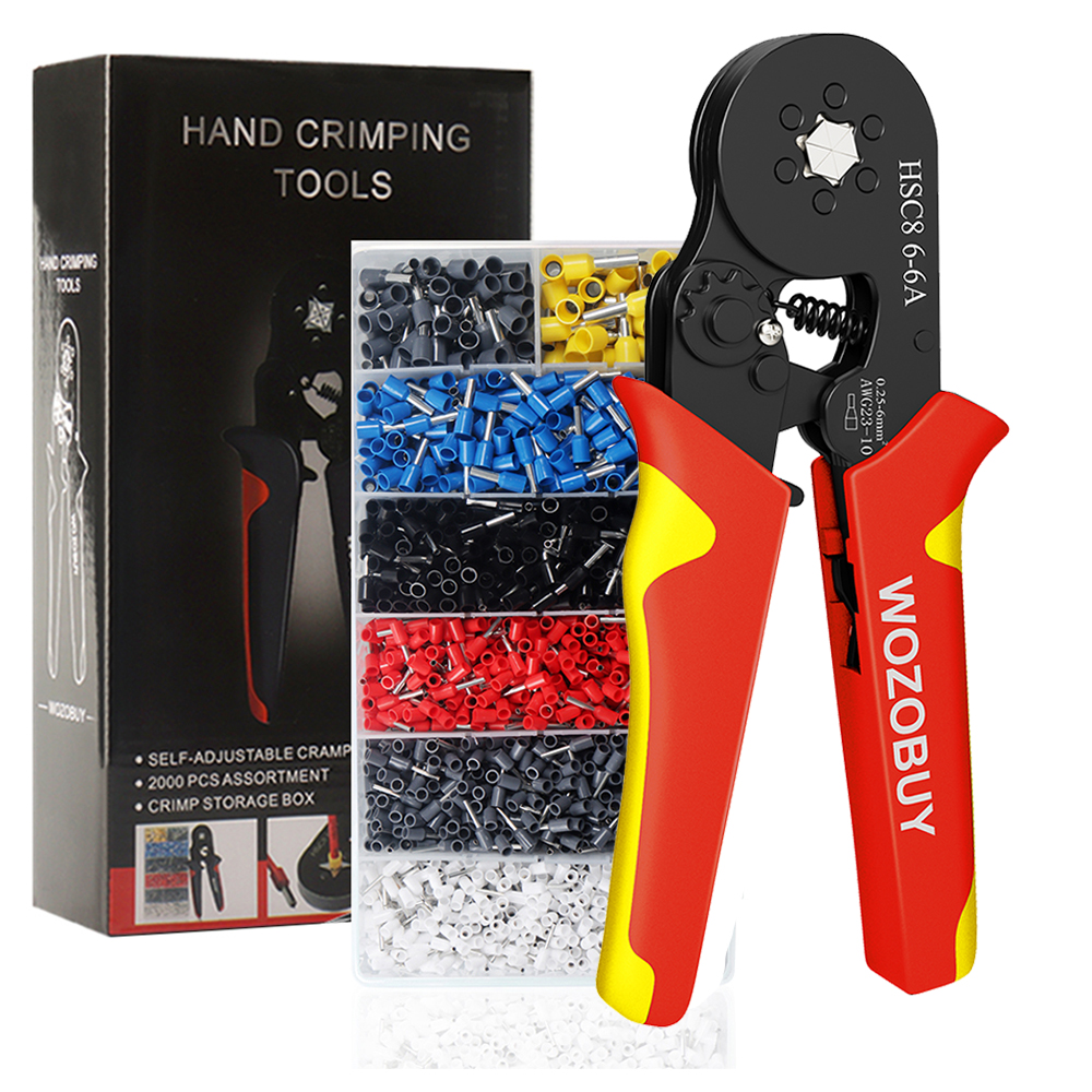 Ferrule Electrical Terminal Crimping Wire Tools Pliers Crimper HSC8 6 ...