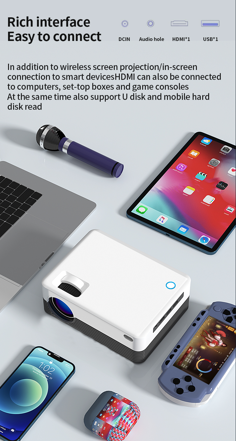 [READY STOCKS] Projector Mini for Phone Portable Android Smart ...