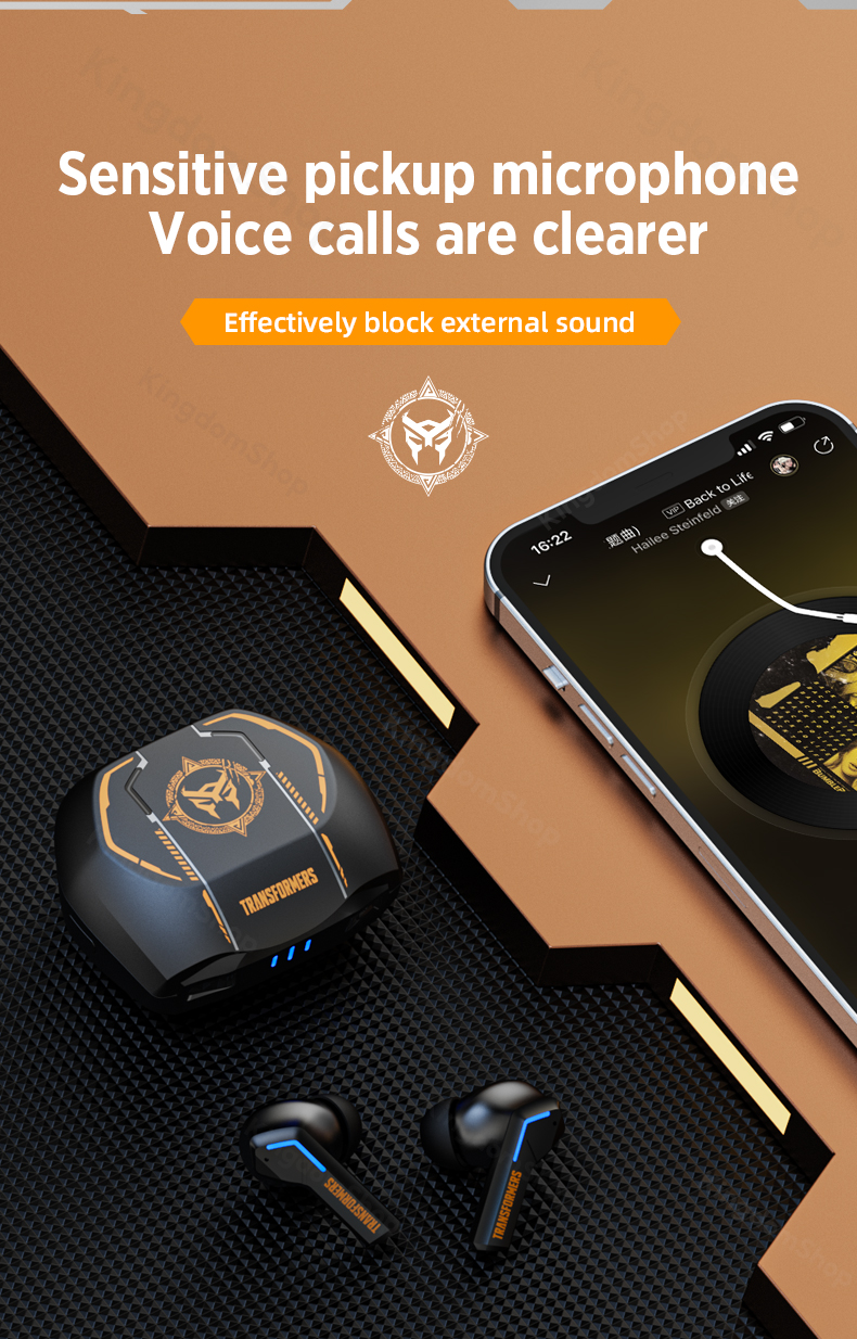 Transformers TF-T06 Wireless Bluetooth Earphone With Microphone HIFI ...