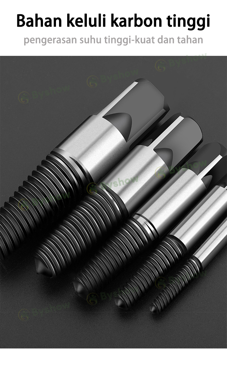 【Byshow】🔥Malaysia In Stock🔥Screw Extractor kit Drill Bits Easy Out ...