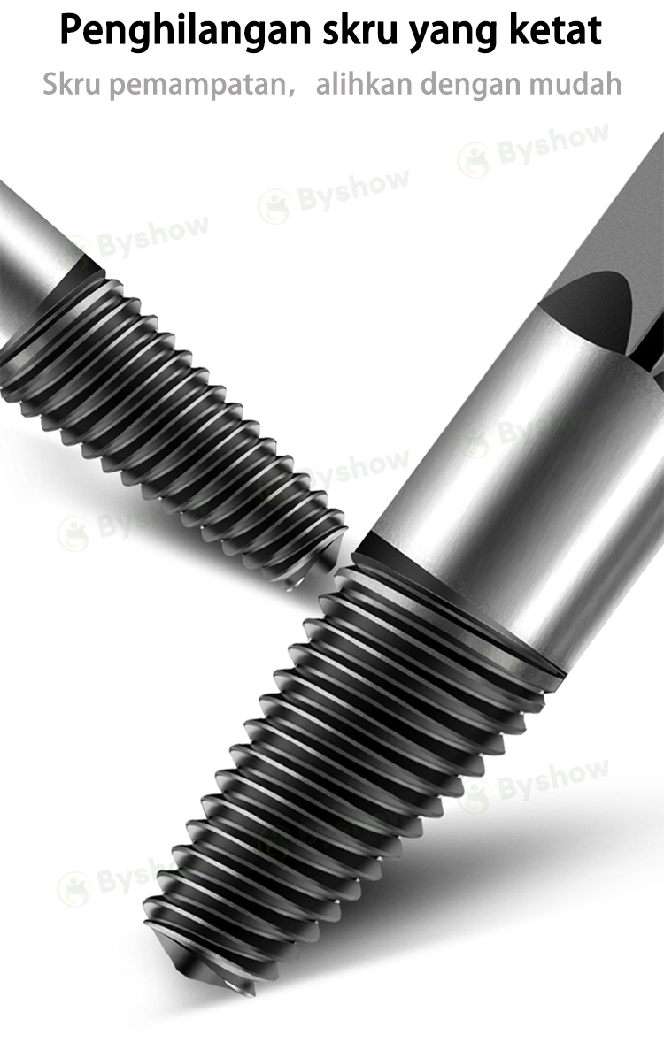 【Byshow】🔥Malaysia In Stock🔥Screw Extractor kit Drill Bits Easy Out ...
