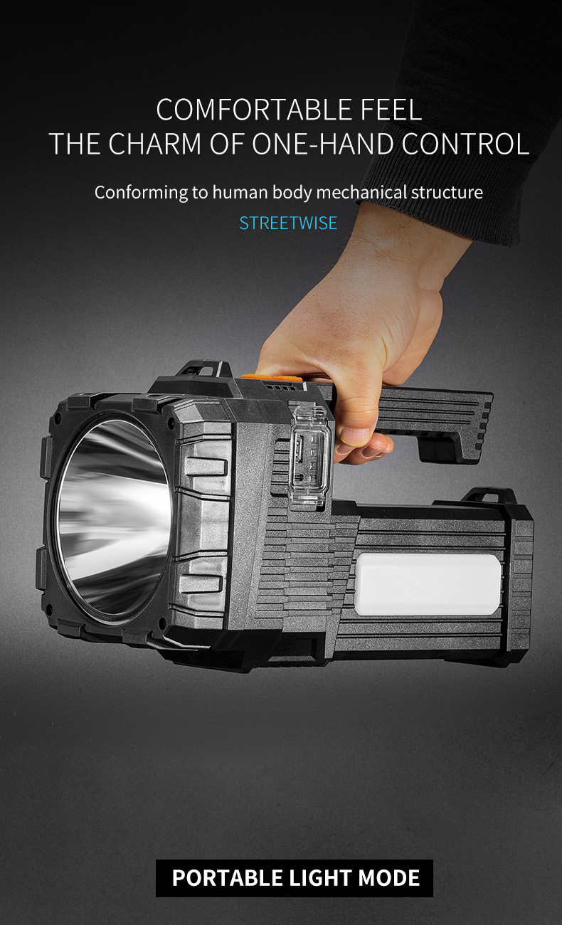 Big lampu suluh terang jarak jauh led flashlight rechargeable High ...