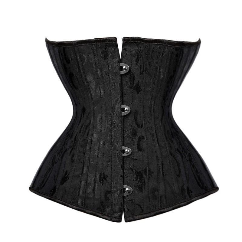 WECHERY 24 Steel Bone Waist Cincher Corset Waist Slimming Underbust ...