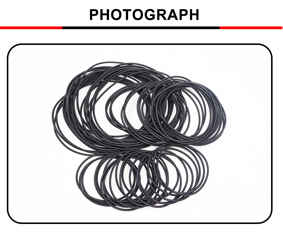 Ouling CS 4mm Nitrile Rubber Black NBR 60 Thickness OD 16-200mm O Ring ...