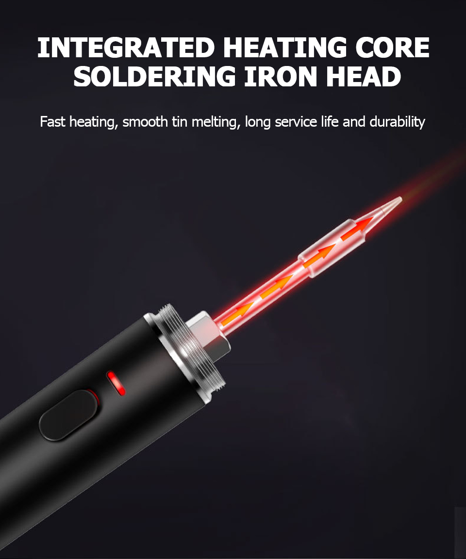 Wireless Charging Electric Soldering Iron Set Solder Iron USB 5V 8W ...