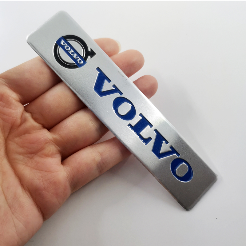 1 x Aluminum VOLVO Swedish Made Logo Car Auto Decorative Emblem Badge ...