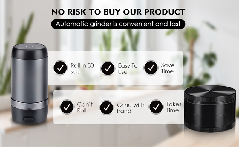 Electric Automatic Herb Grinder Rechargeable Electric Grinder Spice ...