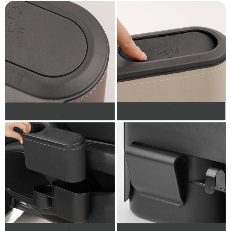 Toyota Car mounted multifunctional leather garbage bin VIos Yaris ...