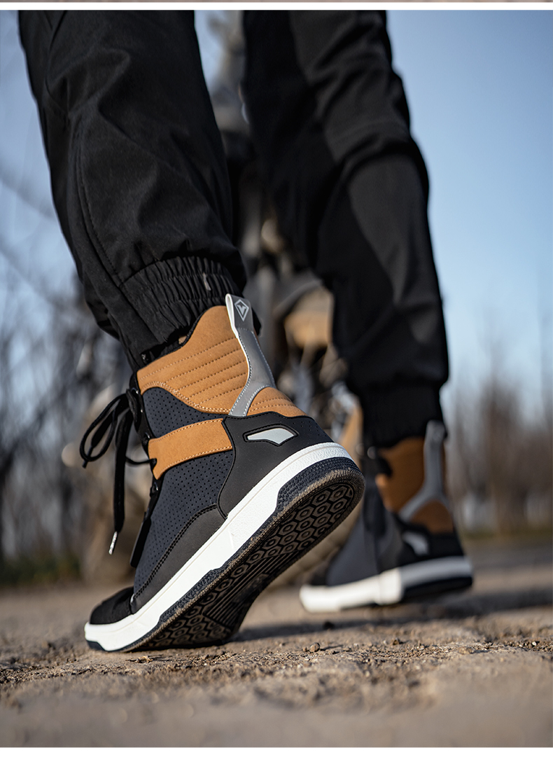 SUALITE Motorcycle Boots Summer Breathable Anti-drop Off-road Rider ...