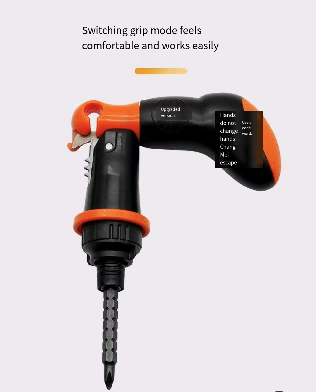 Semi-automatic hand crank accelerated ratchet screwdriver Forward and ...