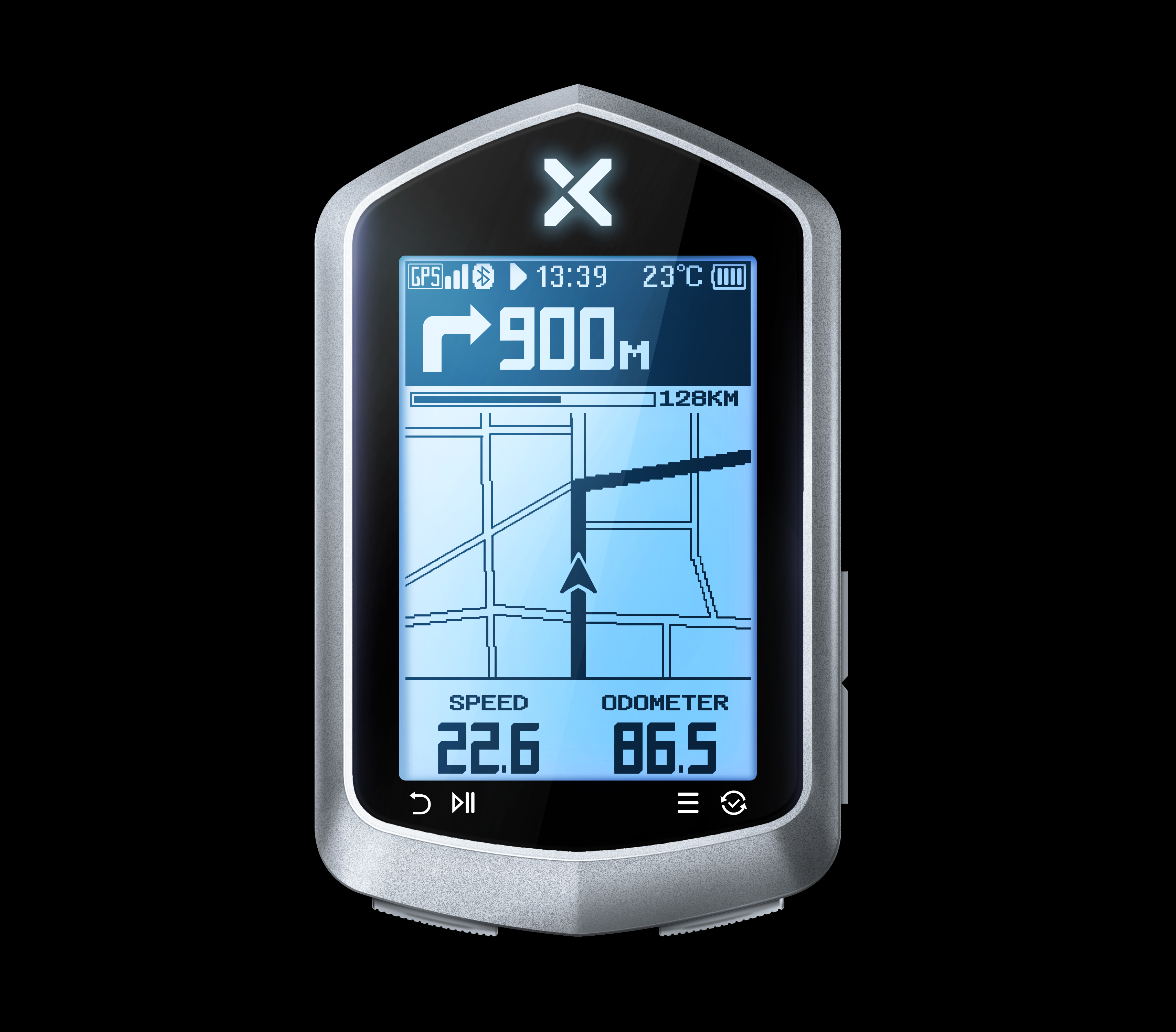 XOSS NAV+ NAV PLUS 2 NAV2 GPS Smart Navigation Computer Bicycle 2.4 Inch Crystal Custom Display ...