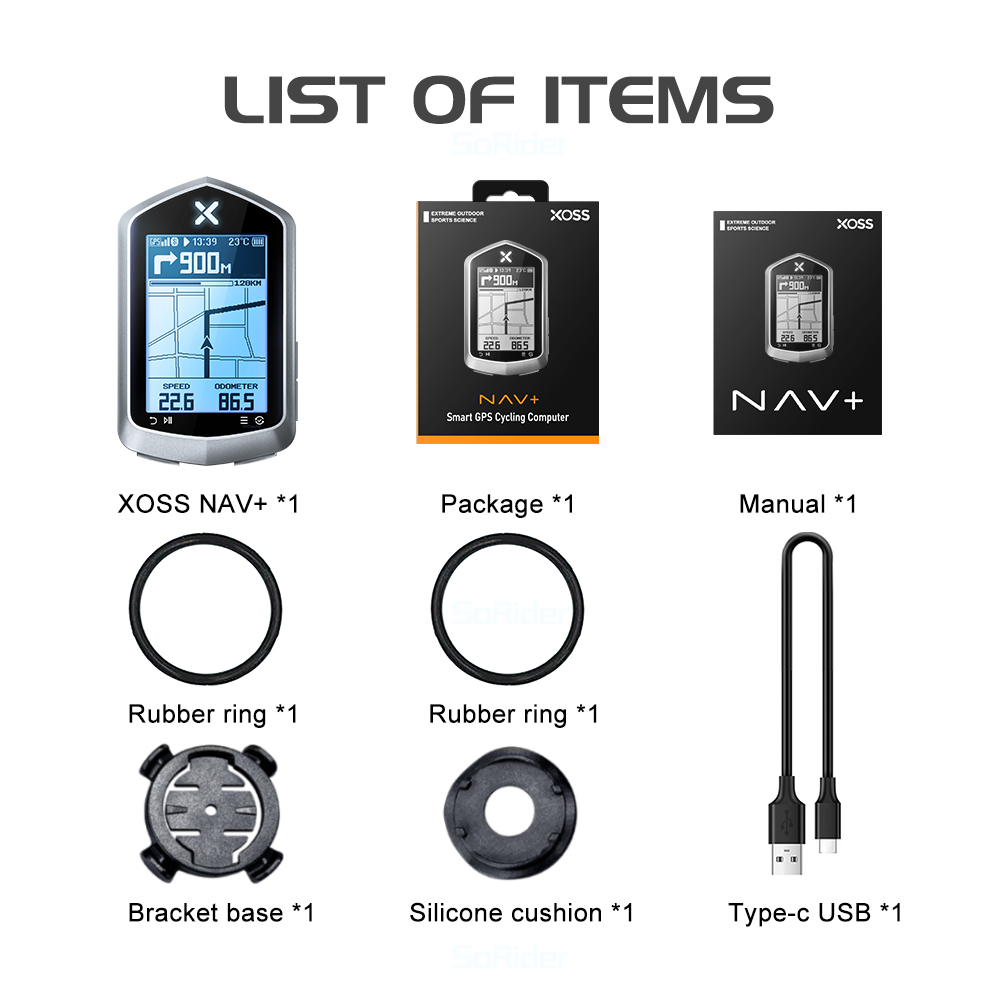 XOSS NAV+ NAV PLUS 2 NAV2 GPS Smart Navigation Computer Bicycle 2.4 ...