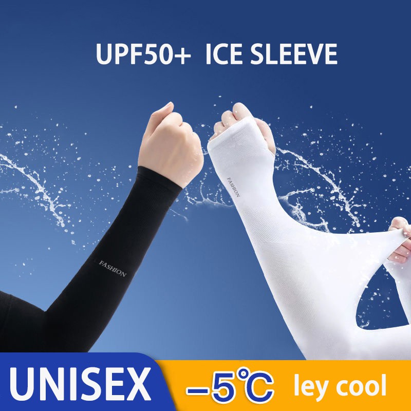 New Summer UV Protection Sleeves Cycling Arm Sleeve Ice Silk Hand Sock ...