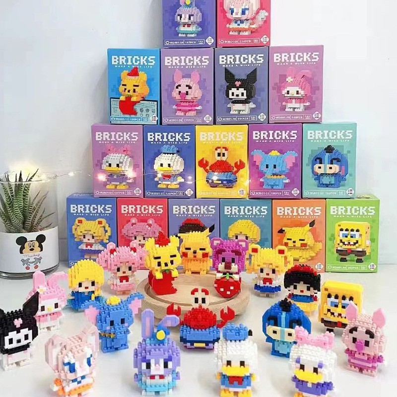 50 styles Nano Blocks Cute Cartoon doll building block toy gift w2601 ...