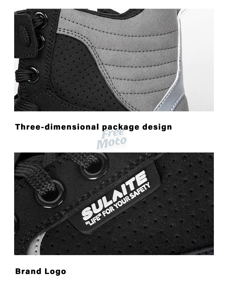 SUALITE Motorcycle Boots Summer Breathable Anti-drop Off-road Rider ...